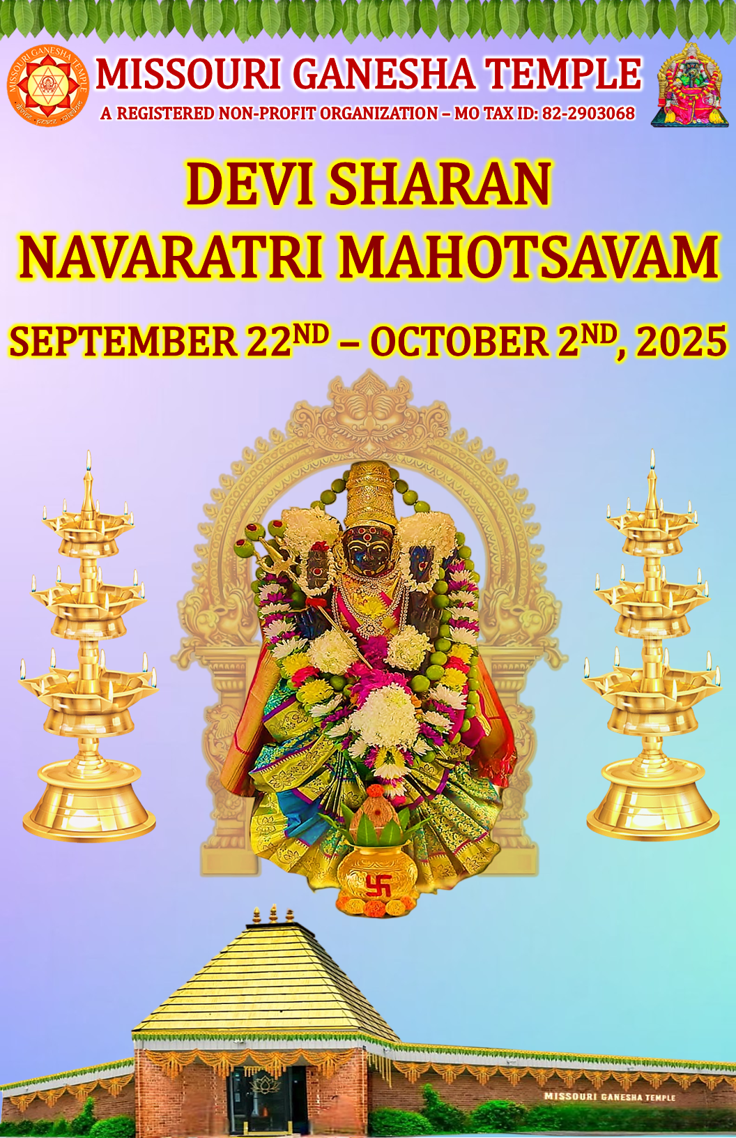 Navaratri Mahotsavam 2025 – Missouri – Ganesha Temple